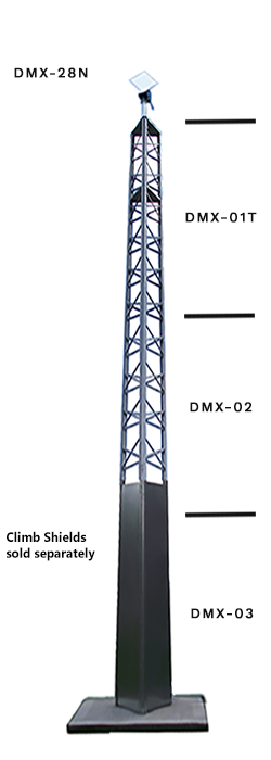 28 Foot Standard Duty Self-Supporting Tower – WADE Antenna